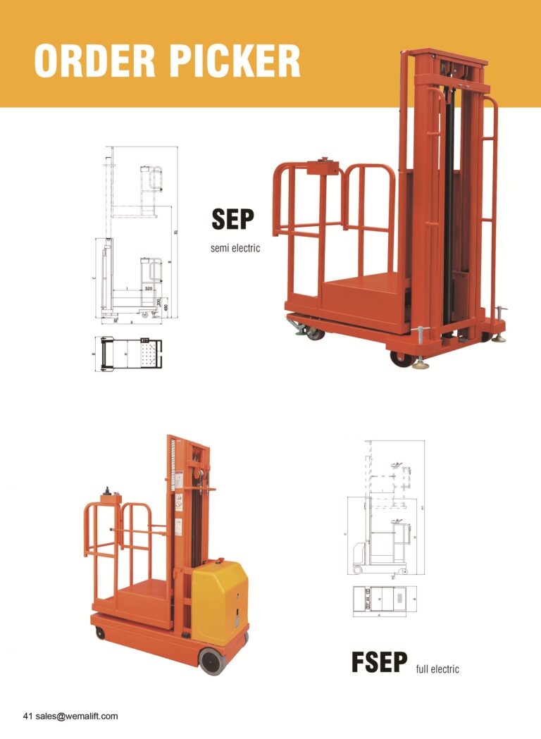 Order Picker | WEMALIFT EQUIPMENT CO., LTD.